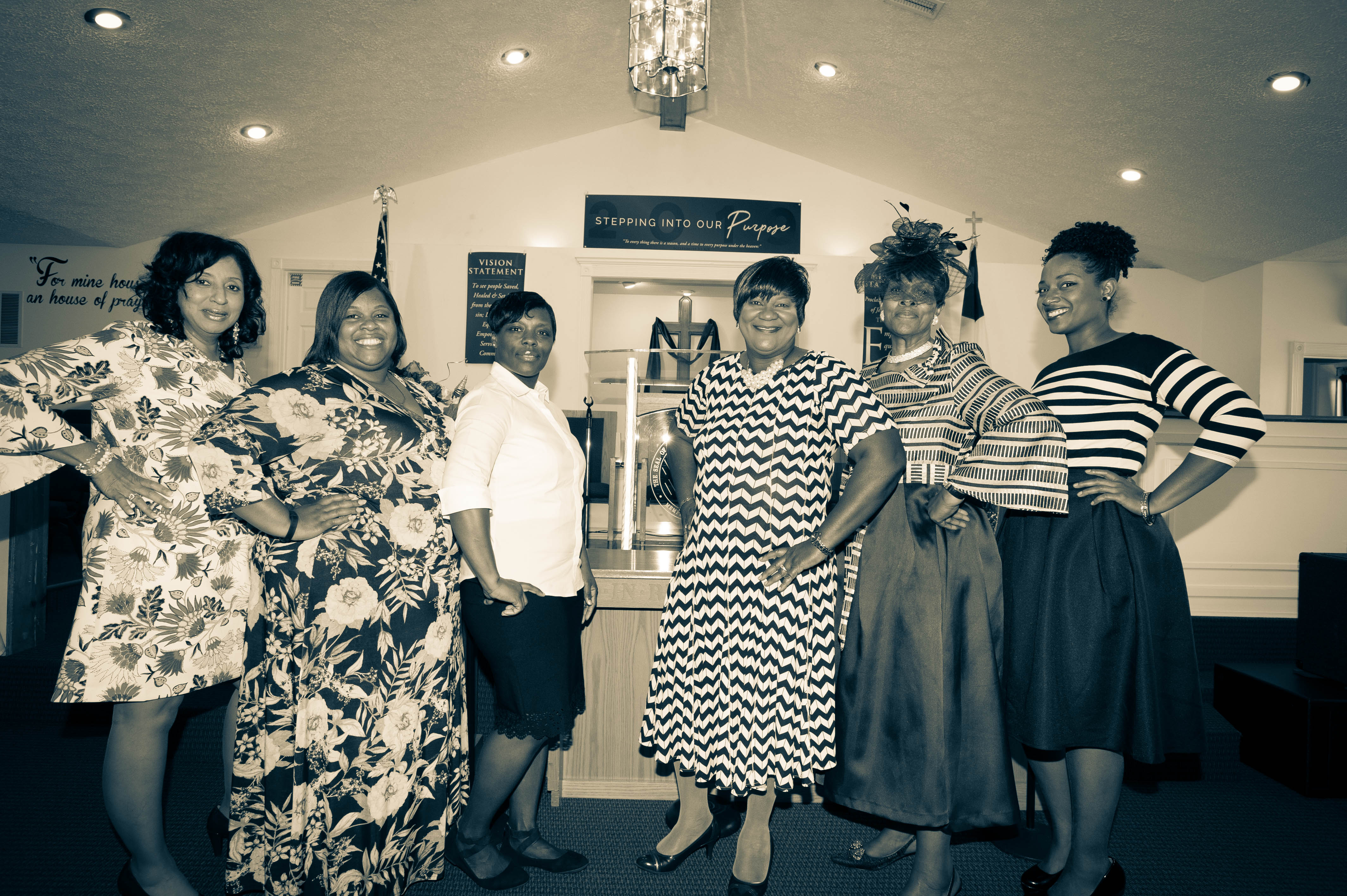 Missionaries Inside B&W – Hope Temple COGIC